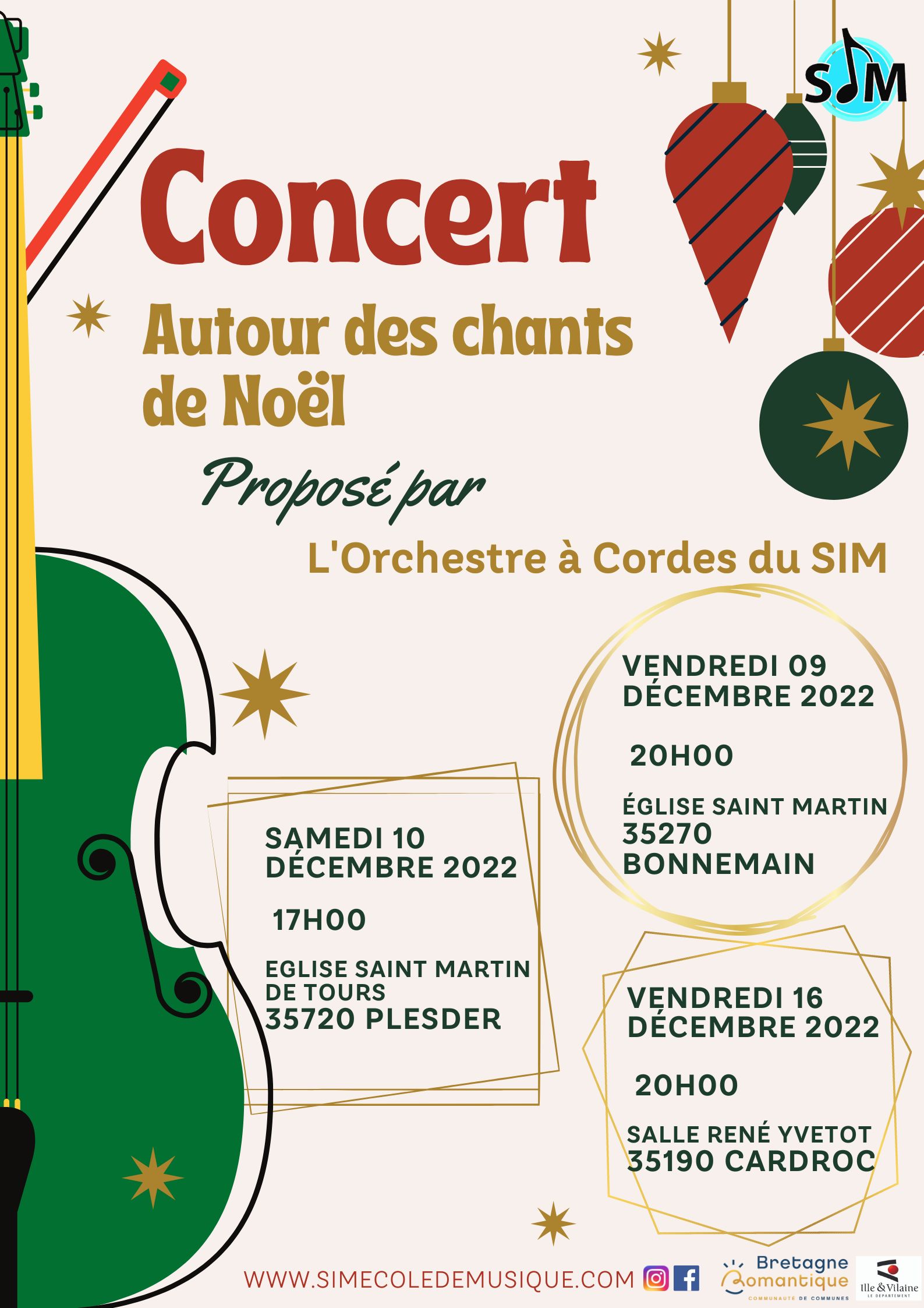 Concert autour des chants de Noël - Bretagne Romantique