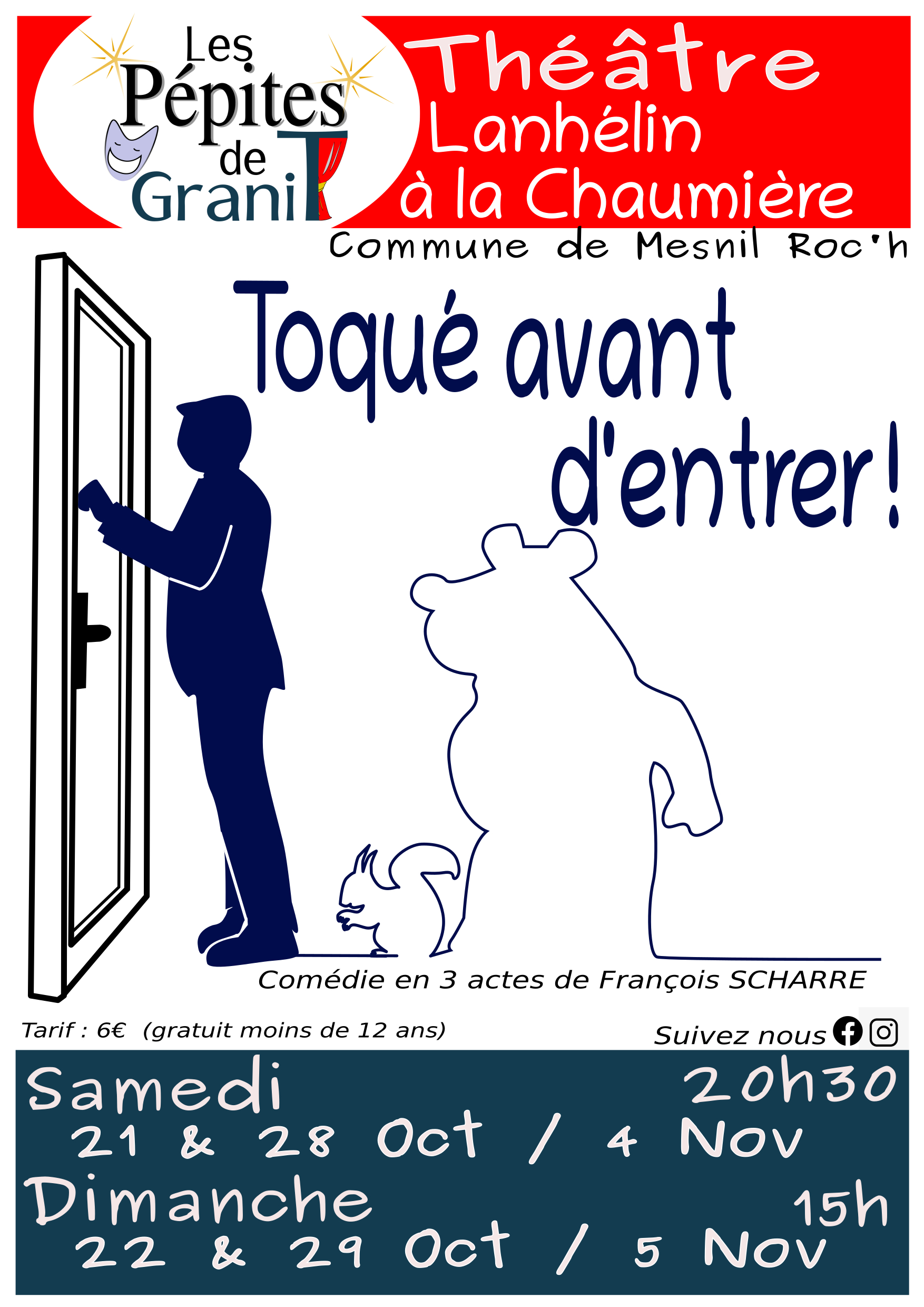 Théâtre "Toqué avant d'entrer !" - Bretagne Romantique