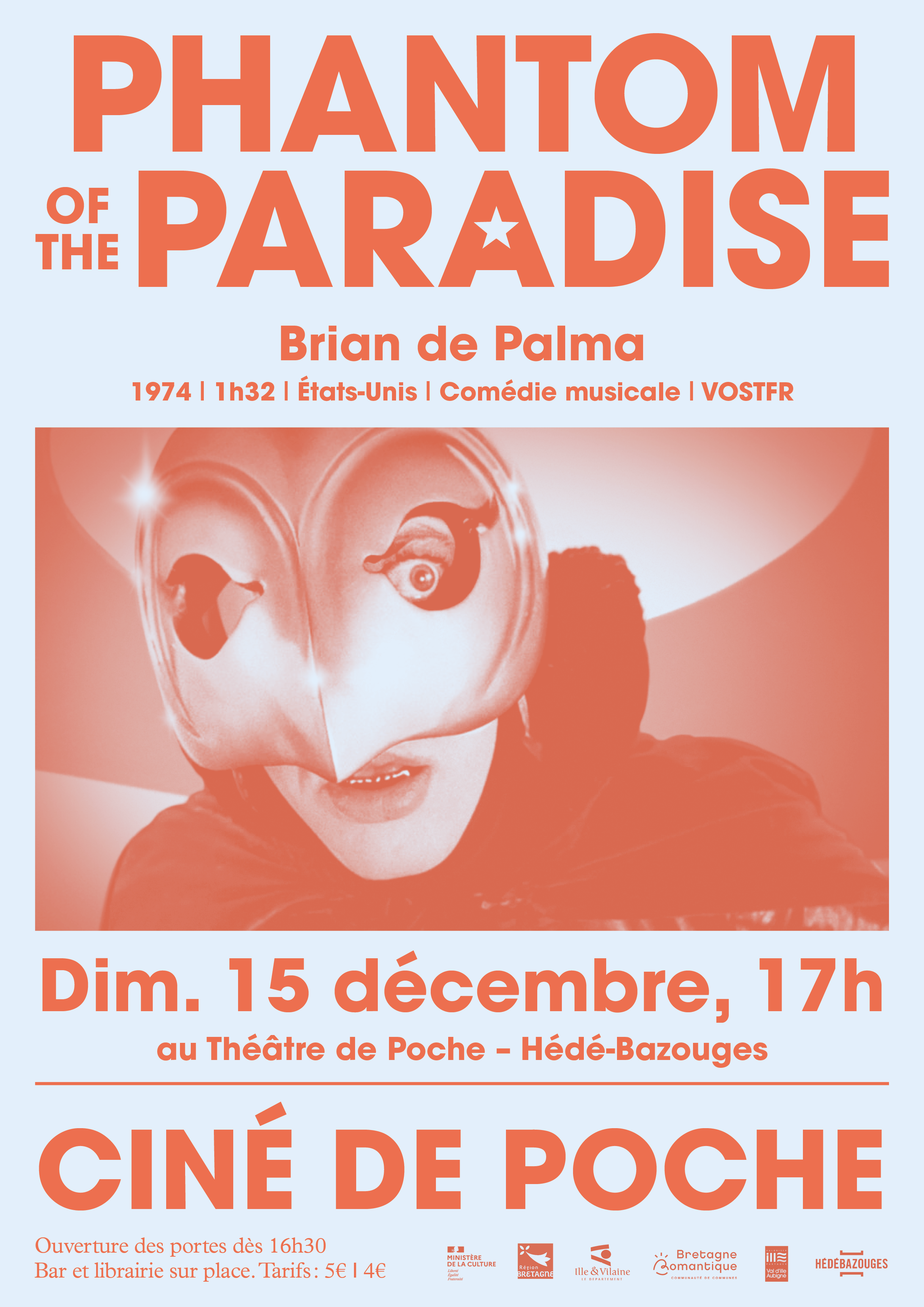 Projection : Phantom of the Paradise | Ciné de poche - Bretagne Romantique